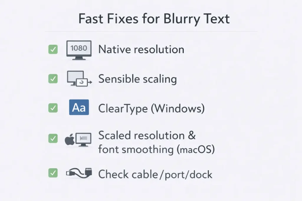 How to Fix Blurry Text on a Monitor (Windows & Mac): Scaling, Sharpness ...